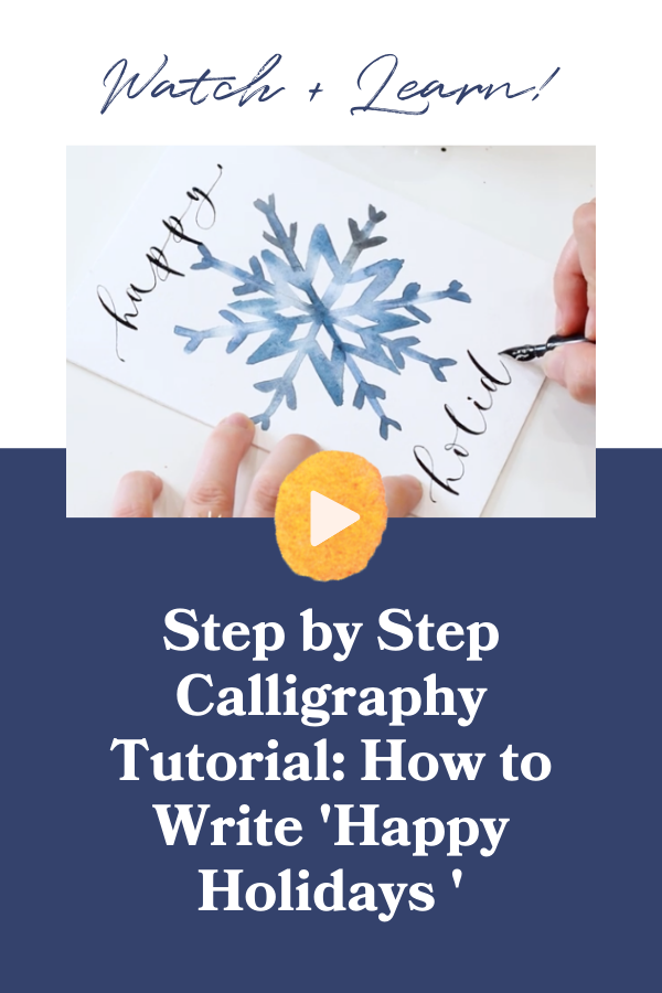 Happy Holidays Calligraphy