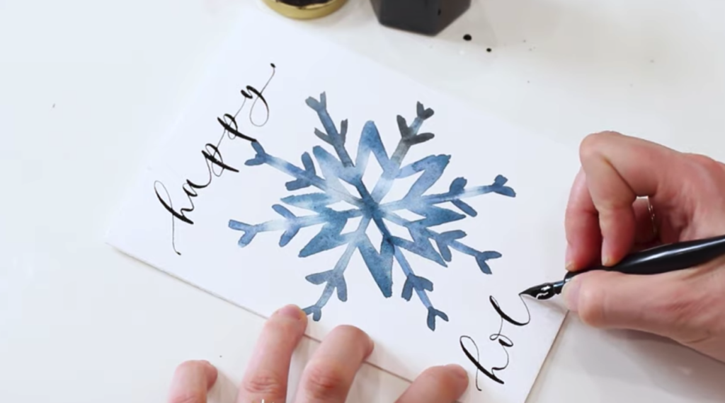 Happy Holidays Calligraphy