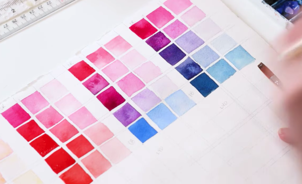 How to Paint a Color Chart
