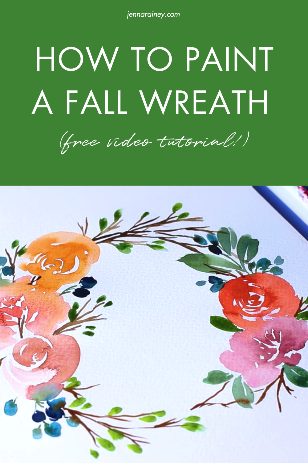 How to Paint a Fall Wreath