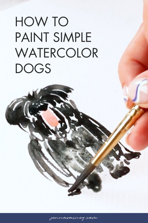 How to Paint Watercolor Dogs