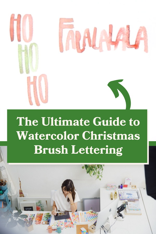 How to Paint Holiday Brush Lettering