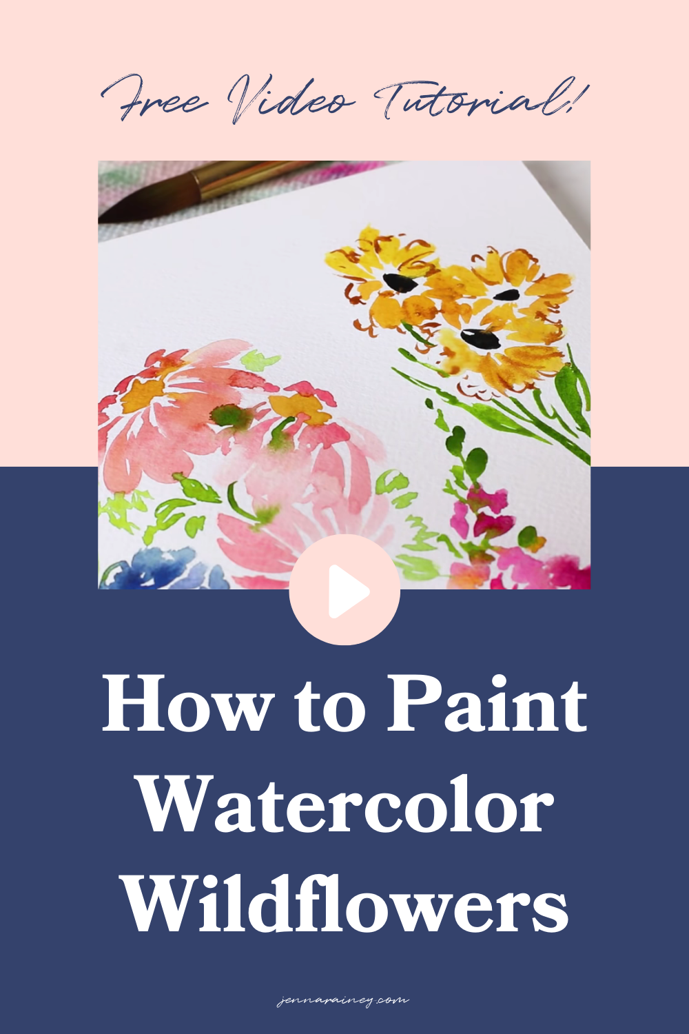 How to Paint Watercolor Wildflowers