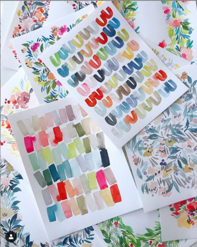 DIY Calendar with Seasonal Watercolor Themes